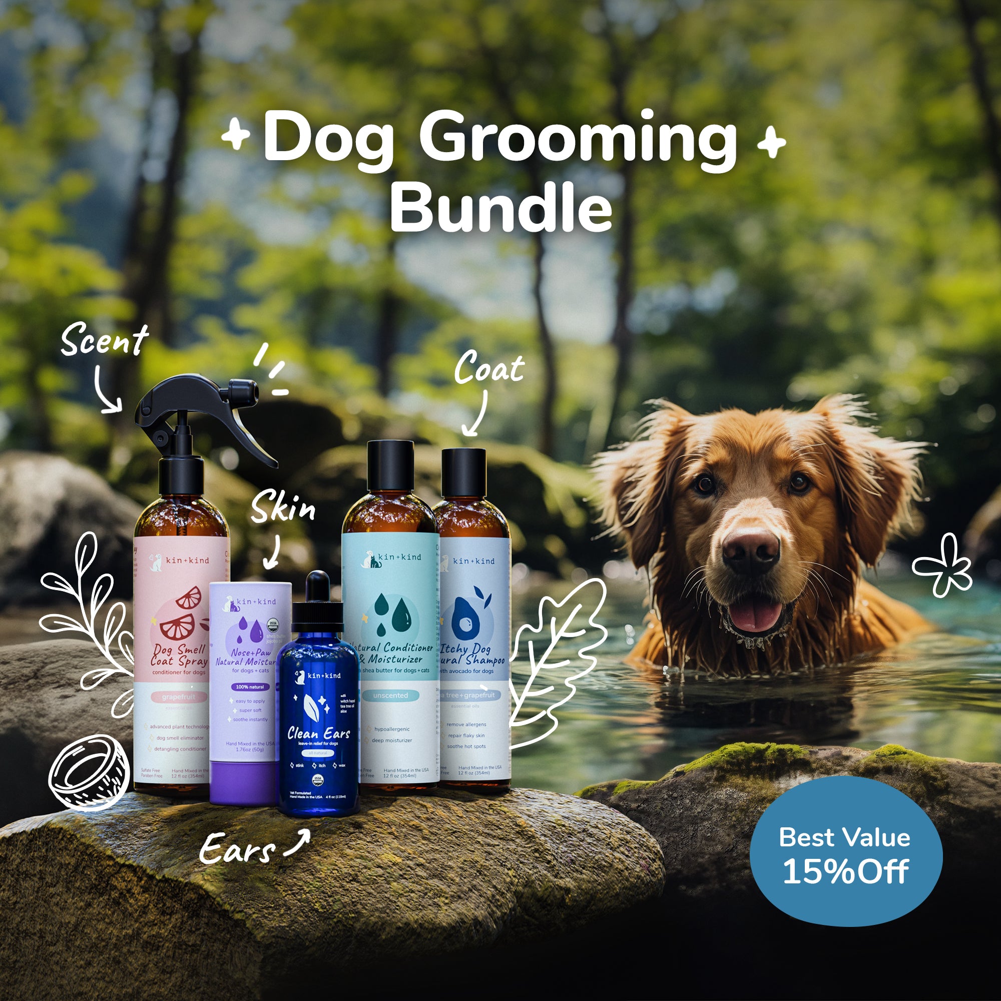 Collections – kin+kind - Natural & Organic - Pet Grooming & Wellness