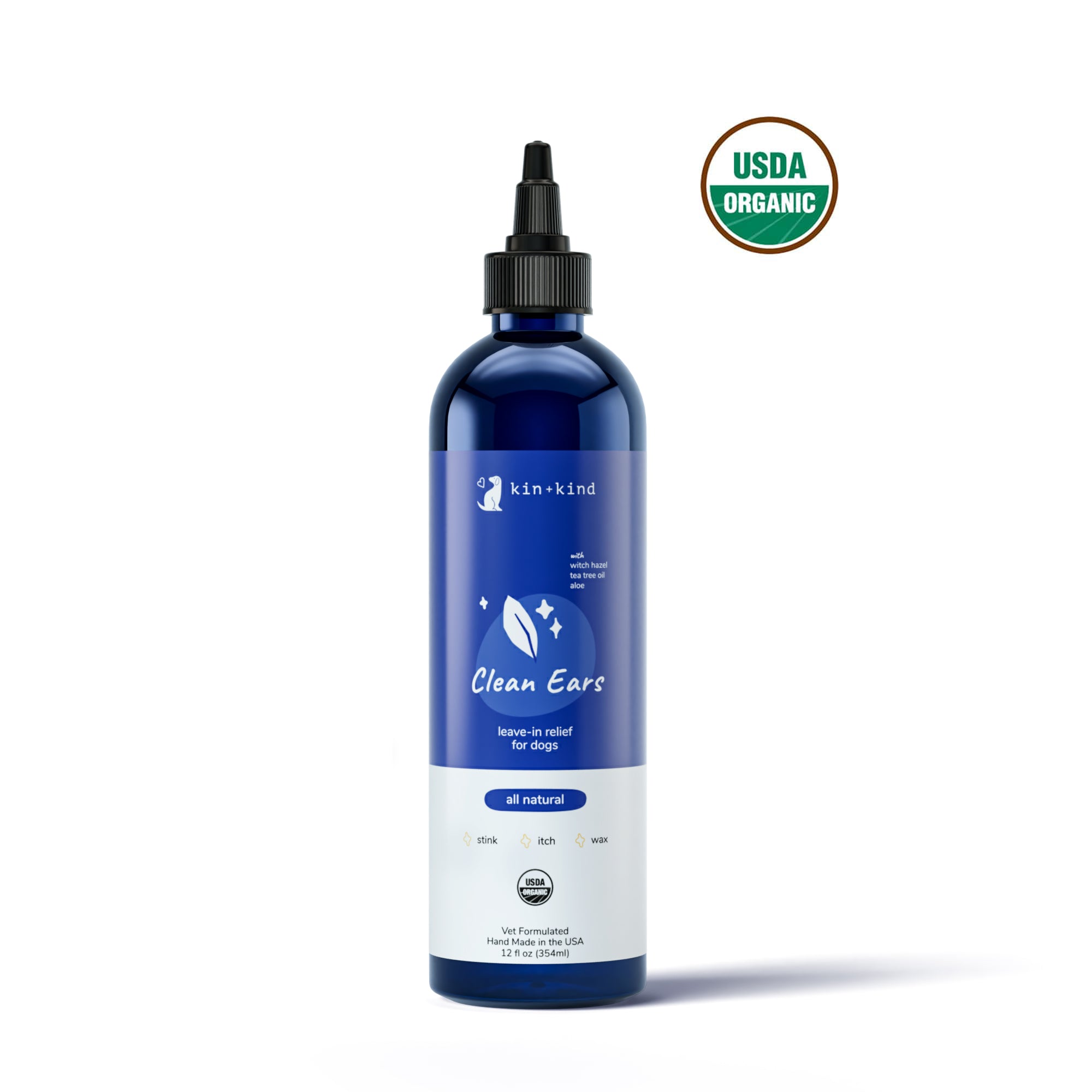 CLEAN EARS (Natural Dog Ear Cleaner & Odor Remover) – kin+kind ...